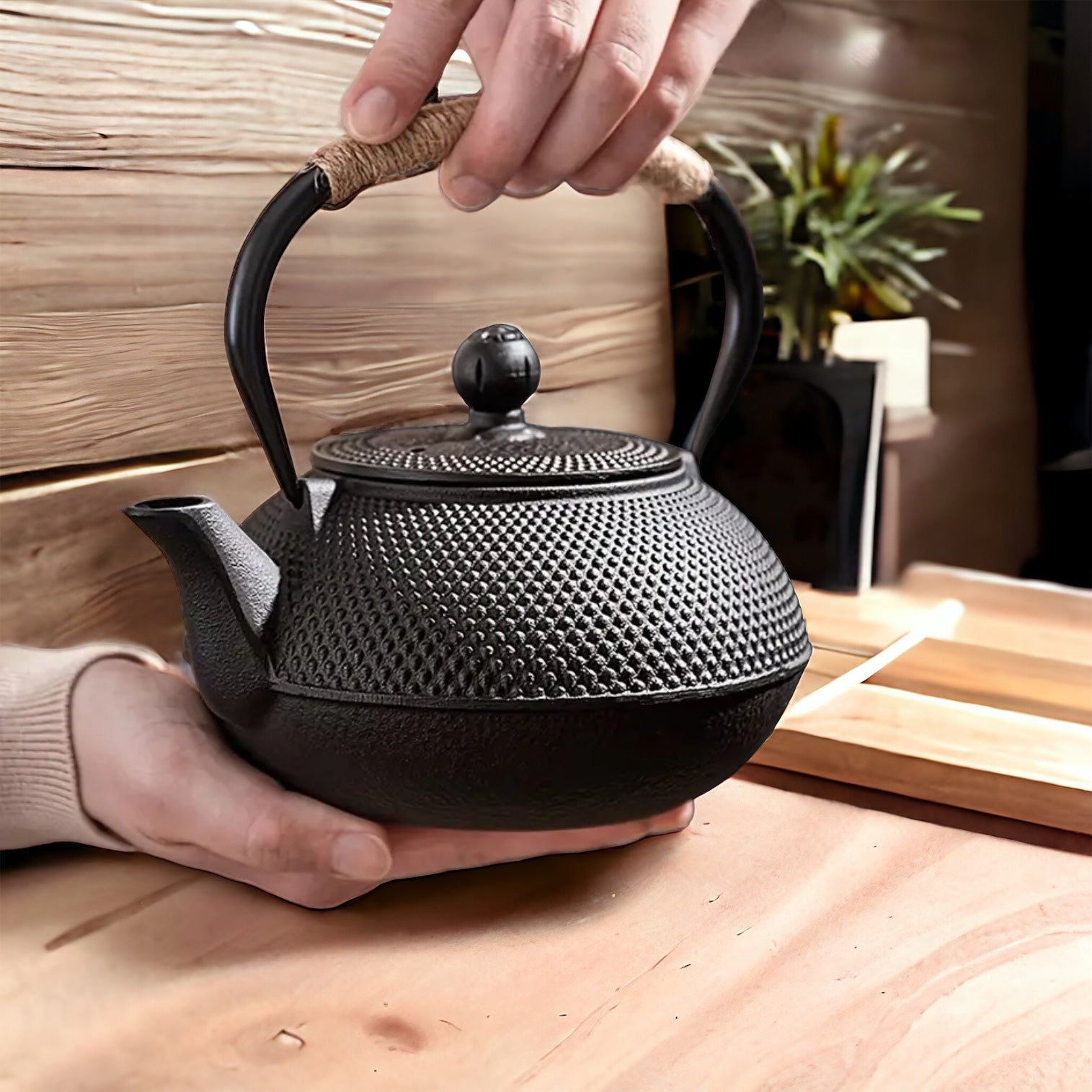 Théière en Fonte Japonaise 1000ml "Tetsubin" (鉄瓶) - Tradition & Qualité ...